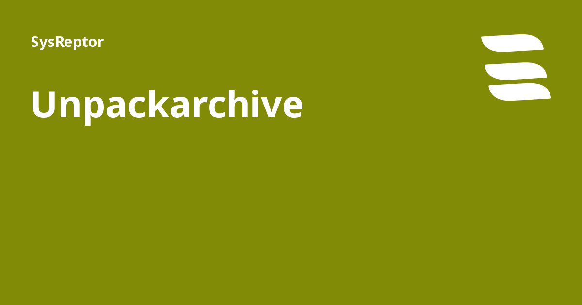 Unpackarchive - SysReptor