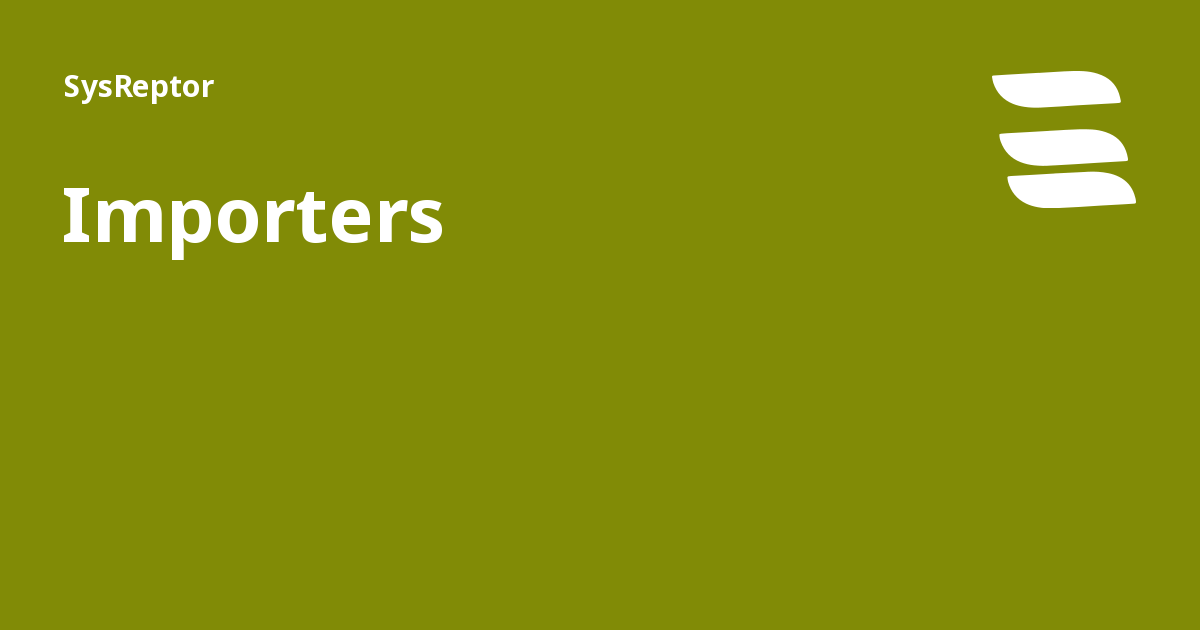 Importers - SysReptor
