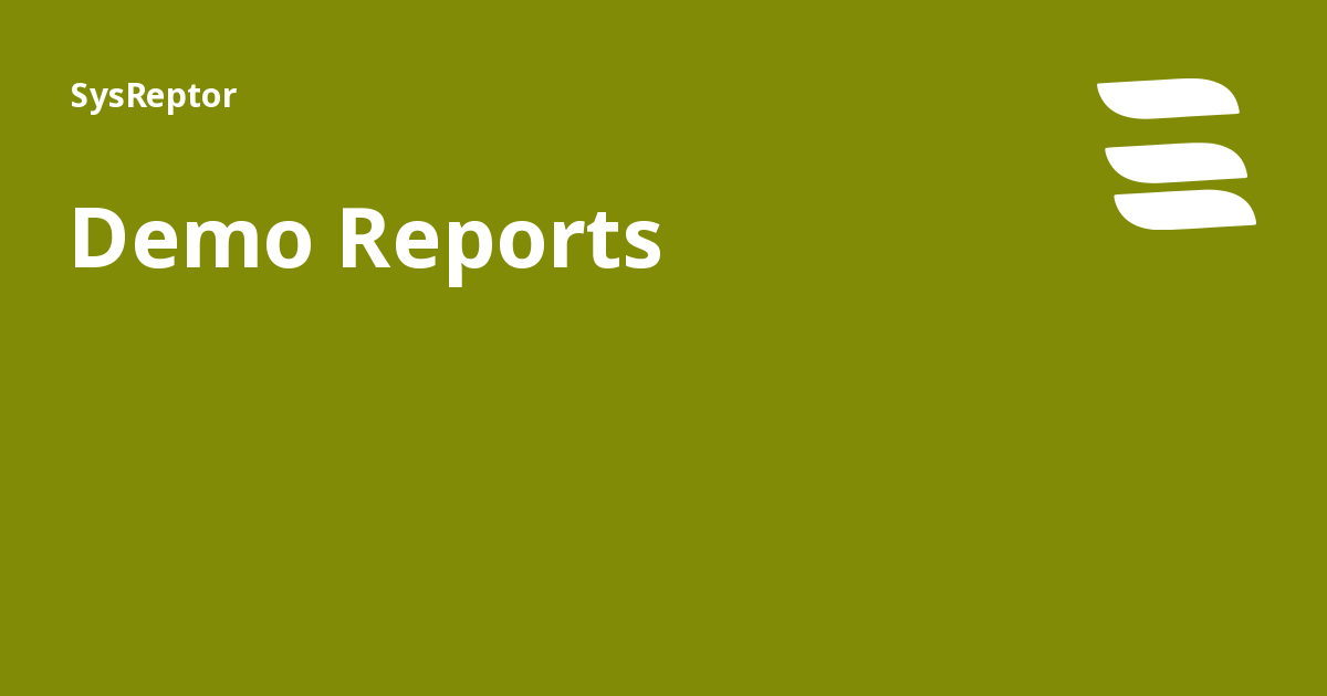 Demo Reports - SysReptor