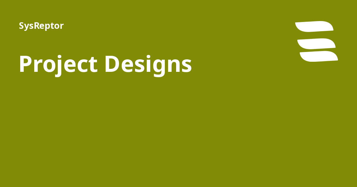 Project Designs - SysReptor
