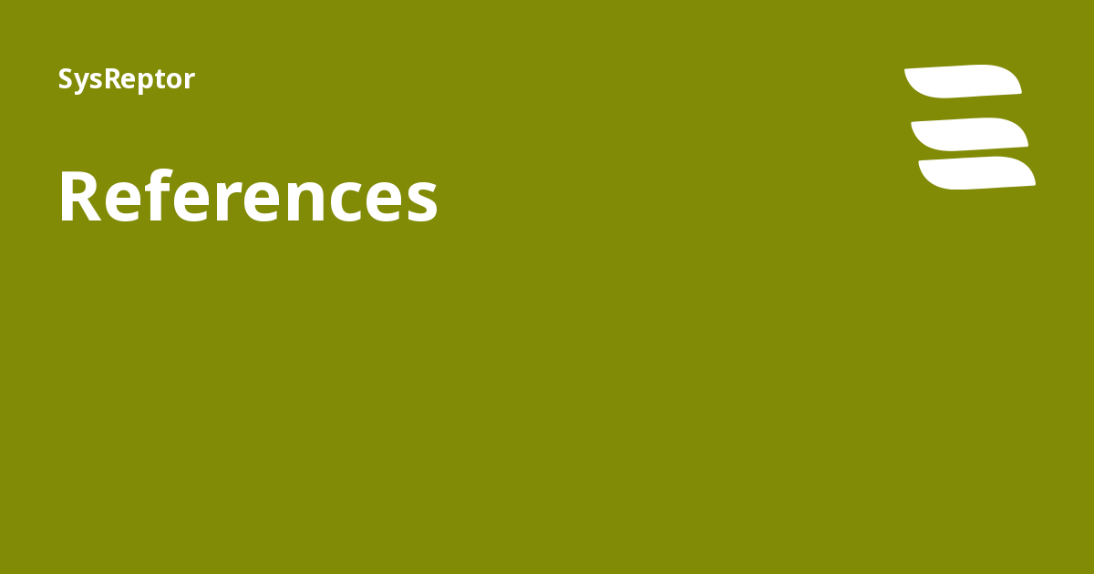 References - SysReptor
