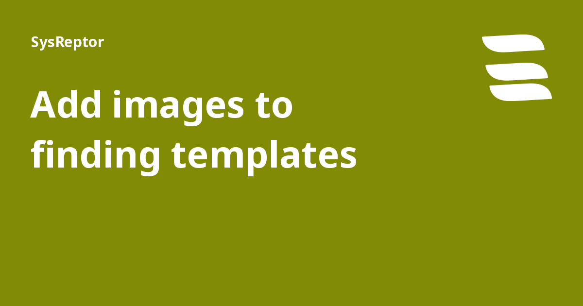 Add images to finding templates - SysReptor